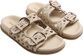 Gioseppo Femme, Chaussures, Beige, Taille: 39 EU Sandales Tress&eacute;es en Cuir