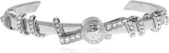 Versace Femme, Accessoires, Gris, Taille: L Gianni Ribbon Crystal Cuff Bracelet