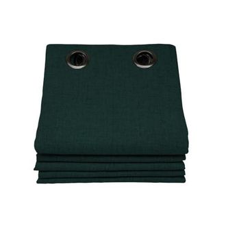 MOONDREAM LumenControl Rideau Occultant Total | Protection Lumi&egrave;re+Soleil | 100% Opaque | Fabrication UE | Oeillets | Vert MC228 | 130L x 260H cm