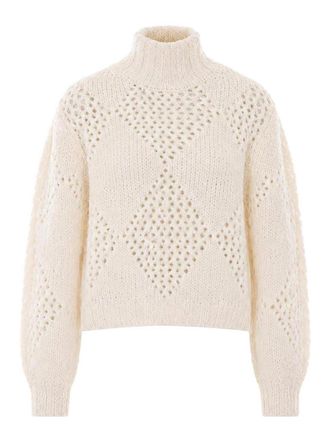 Ballantyne Pull Col Rond - Blanc
