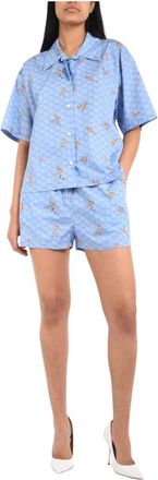 Msgm Msgm, Femme, Shorts, Bleu, Taille: 38 FR Shorts d&eacute;contract&eacute;s