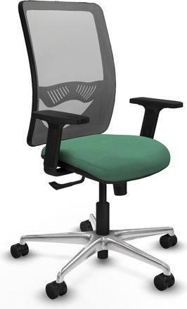 Piqueras y Crespo Computerstuhl Zulema mit 2D-Armen, h&ouml;henverstellbare Lendenwirbelst&uuml;tze, ausgestattet mit 3 Positionen und Schneidschaum, mit Rollen von 65 mm, Nylon,