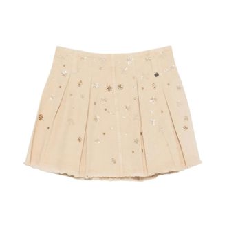 Liu Jo Femme, Jupes, Beige, Taille: 34 FR Short Skirt