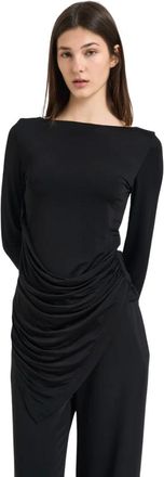 Iro Iro, Femme, Tops, Noir, Taille: 40 FR Heliante Long Sleeve Top