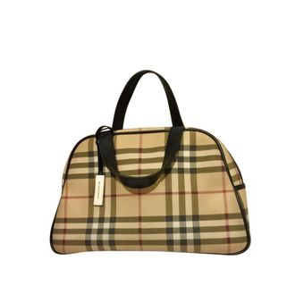 Burberry Vintage Nova Check Coated Canvas Tote