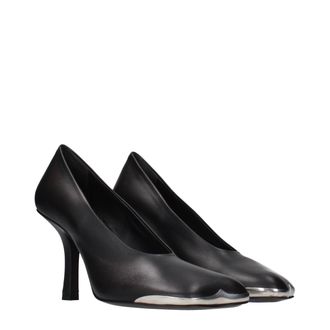 Burberry Womens Leather High Pump Black