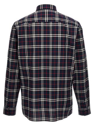 Burberry Mens Blue Cotton Blouse