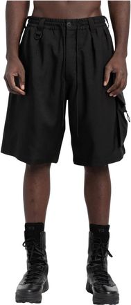 Yohji Yamamoto Homme, Shorts, Noir, Taille: L Sport Uniform Cargo Shorts