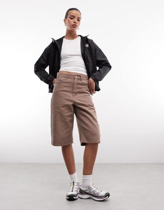 Obey Karina - Short long en jean - Marron noix