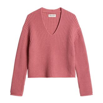 Marc O'Polo Strickpullover aus Baumwollmix - - Knitwear - Damen - Rosa - M