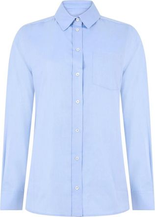 Max Mara Cotton Oxford Hemd - - Blouses & Shirts - Damen - Blau - L