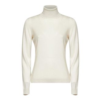Blanca Vita Femme, Pulls, Beige, Taille: 42 FR Pull col roul&eacute; l&eacute;ger en laine vierge