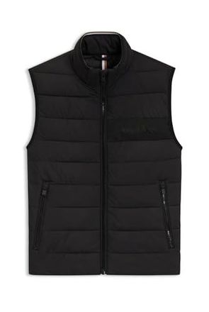 BOSS Hommes H-Cenito Doudoune d&eacute;perlante sans manches &agrave; logo ton sur ton