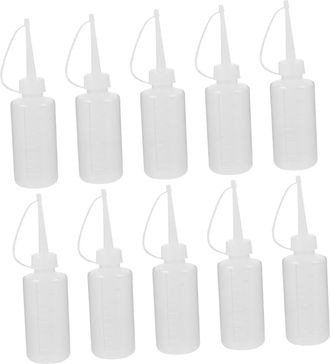 DOITOOL 10 Stück Nähmaschinenöl Ölflasche Mit Schmaler Düse Quetschflasche Ölspenderflaschen Für Öl Dosieren Und Aufbewahren Aus Hochwertigem Kunststoff