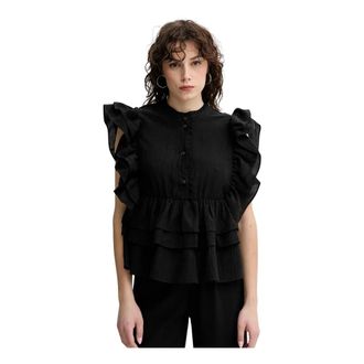 Munthe Fulton Bluse - - Blouses & Shirts - Damen - Schwarzk - L