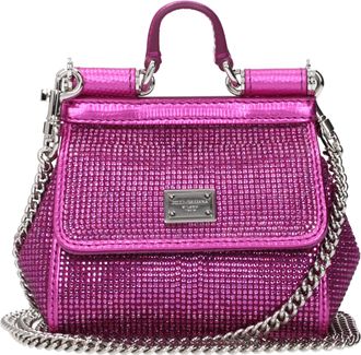 Dolce & Gabbana Dolce&Gabbana Femmes Sacs &agrave; main Satin Fuchsia/Bougainvillier