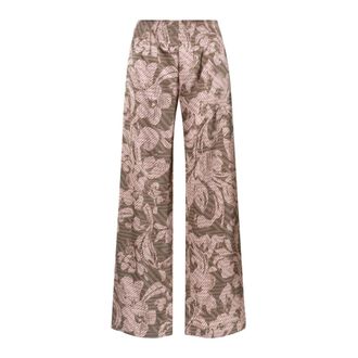 Maliparmi Maliparmi - Sweet Foliage Trouser - Femme - Pantalons - Multicolore - Taille: 36 FR