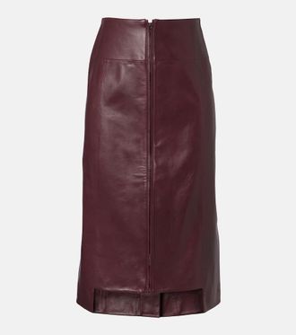 Victoria Beckham Midirock aus Leder
