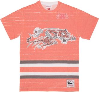 Mitchell & Ness Cincinnati Bengals Fu&szlig;ball Tee - - Tops - Herren - Mehrfarbig - XL