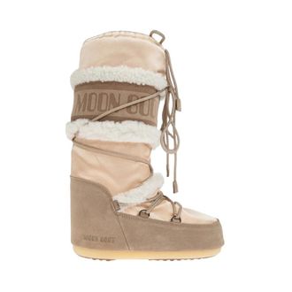 Moon Boot Icon Pearly Plus Boot - Femme - Sport - Beige - Taille: 35 EU