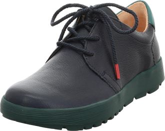 Think Damen COMODA chromfrei gegerbte nachhaltige Halbschuhe, Navy/Kombi 8020