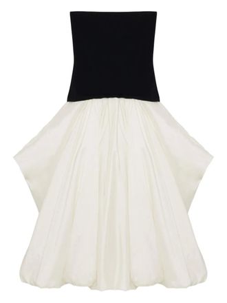 SIMKHAI Schulterfreies Izzy Midikleid - Wei&szlig;