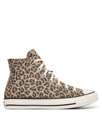 Converse Sneakers aus Stoff Chuck Taylor All Star Leopard Jacquard A19181C Beige