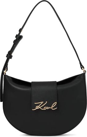 Karl Lagerfeld Hobo Bags - K/Signature Mond-Tasche - Gr. unisize - in Schwarz - f&uuml;r Damen