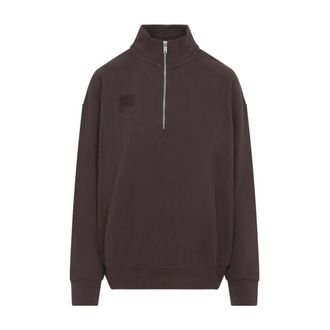 PANGAIA Half Zip Sweatshirt - - Sweatshirts & Hoodies - Damen - Braun - XS