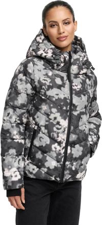 Marikoo Winterjacke Damen (XS-3XL) - Wasserabweisend, Warm, Kapuze abnehmbar, Winddicht - Steppjacke, Frauen - Stehkragen, 4 Taschen, verlängerter Zipper - Da
