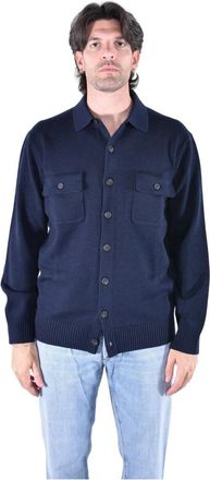KANGRA Strickjacke - - Knitwear - Herren - Blau - 2XL