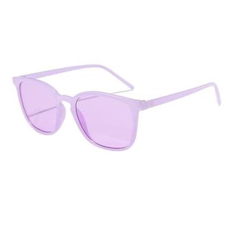 Generic Lunettes De Soleil Carr&eacute;es For Hommes Et Femmes, Monture Petite, Id&eacute;ales For Les Activit&eacute;s Plein Air, Vacances Trajets Quotidiens(Purple)