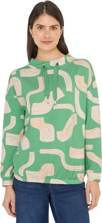 Cecil Gemustertes Shirt Dark Bamboo Green XXL