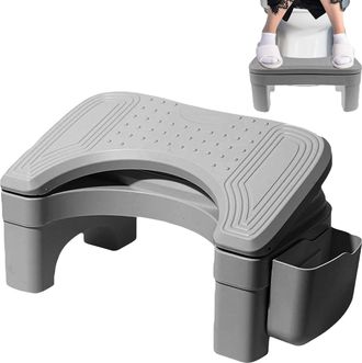 Generic Toilettenhocker, Hocker f&uuml;r Toilette,Kakkhocker T&ouml;pfchen Toilettenbeinkhocker - Hockender Toilettenhocker mit Aufbewahrungsbox, H&ouml;henverstellbarToilet