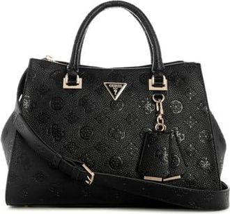 Guess sac &agrave; main sac &agrave; &eacute;paule bandouli&egrave;re Cresidia II Society Satchel Black Logo noir
