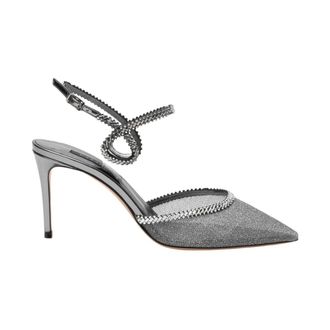 Casadei Femme, Chaussures, Gris, Taille: 40 EU Escarpin Slingback Josephine Julia