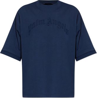 Palm Angels Homme, Tops, Bleu, Taille: XL T-Chemises