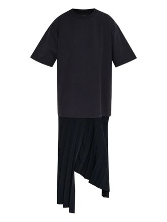 Balenciaga Midikleid aus Baumwolle - Schwarz