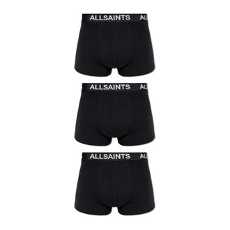 AllSaints Homme, Sous-v&ecirc;tements, Noir, Taille: XL Boxers Lot de Trois