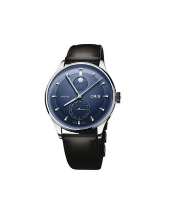 Oris Artelier Complication, 39.50 mm, Lederband, Blau Herrenuhr 01 782 7811 4055-07 6 20 17FC