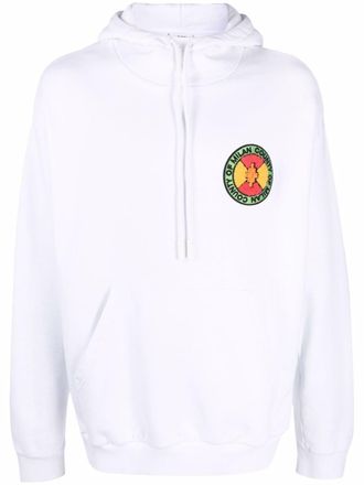Marcelo Burlon hoodie &agrave; patch County Park - Blanc