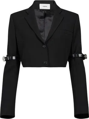 Coperni Blazer Hybrid &agrave; coupe crop