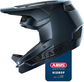 ABUS Downhill Helm HiDrop - ASTM-zertifizierter Fullface Helm mit ABS-Außenschale für MTB: Downhill, Enduro und Bikepark - für Erwachsene und Jugendliche -