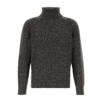 Brunello Cucinelli Moulin&eacute; Kaschmir Rollkragenpullover - - Knitwear - Herren - Grau - M