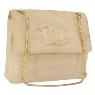Chanel Sac bandouli&egrave;re vintage Pre-owned - Femme - Pre-owned - Beige - Taille: ONE Size