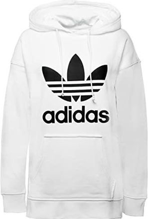 adidas Sweat &agrave; capuche Adicolor pour femme, Blanc (Hn8329), 36