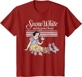 Disney Schneewittchen Critters, Vintage-Stil, gestreift T-Shirt