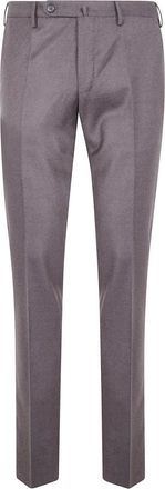 Incotex Homme, Pantalons, Brun, Taille: XL Pantalon de Tailleur en Laine M&eacute;lang&eacute;e