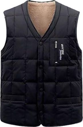 Generic Gilet sans Manche Homme Manteaus Matelass&eacute;e Rembourr&eacute;e Gilets de Photographie en Plein air Regular Fit Standard Doudounes Matelass&eacute; Couleur L&eacute;g&egrave;re Ves