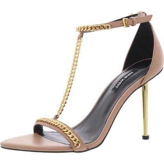Nine West Femme Cordes Sandale &agrave; Talon, Nude 110, 38 EU